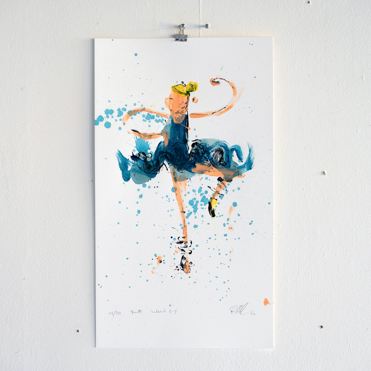 Piruett (HF) #II 48x68 cm med ramme - Galleri Vågal